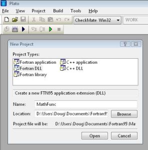 Linking Excel to Fortran | Newton Excel Bach, not (just) an Excel Blog
