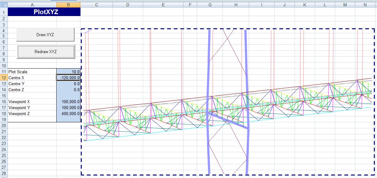 Drawing in Excel 9 – Perspective Projection | Newton Excel Bach, not ...