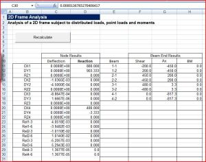 Frame Analysis with Excel – 7; Shear deflections and support ...