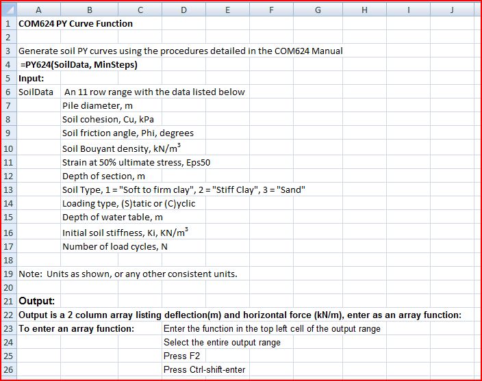P-Y Curve function | Newton Excel Bach, not (just) an Excel Blog