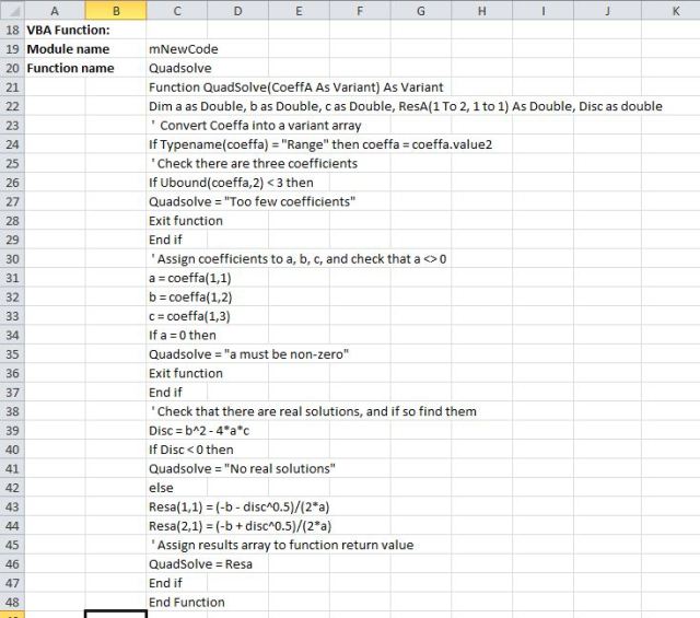 Code Generator | Newton Excel Bach, not (just) an Excel Blog