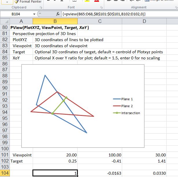 More 3D Intersections and 3D plotting function | Newton Excel Bach, not (just) an Excel Blog