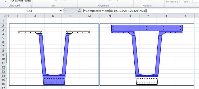 Composite Beam Spreadsheet | Newton Excel Bach, not (just) an Excel Blog