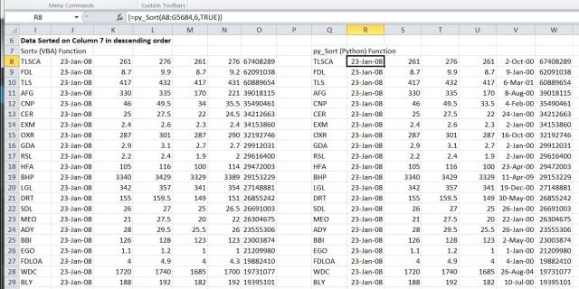 Sorting with Python | Newton Excel Bach, not (just) an Excel Blog