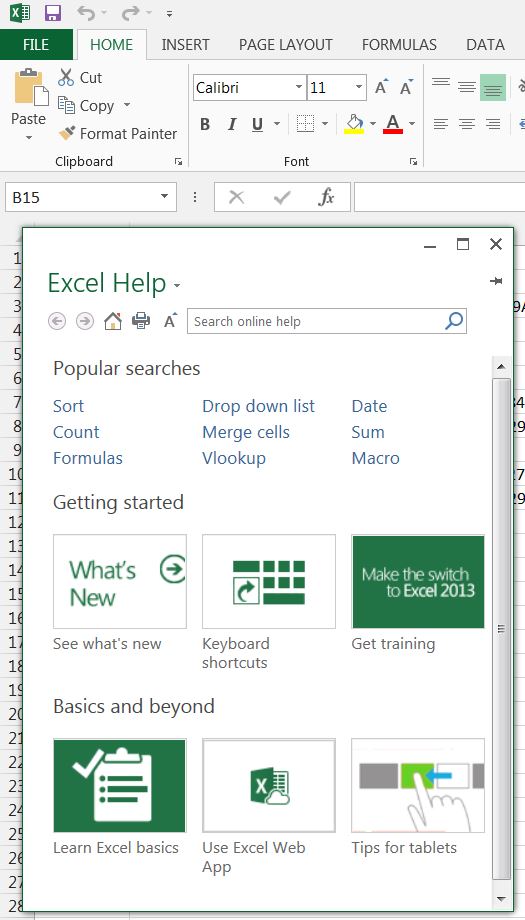 Getting help in 2013 | Newton Excel Bach, not (just) an Excel Blog