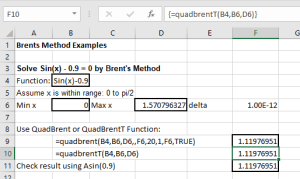 Brent’s Method; Update and Examples | Newton Excel Bach, not (just) an ...