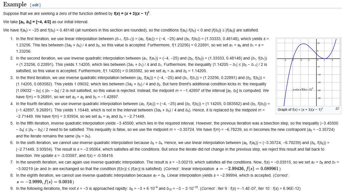 Brent’s Method; Update and Examples | Newton Excel Bach, not (just) an ...