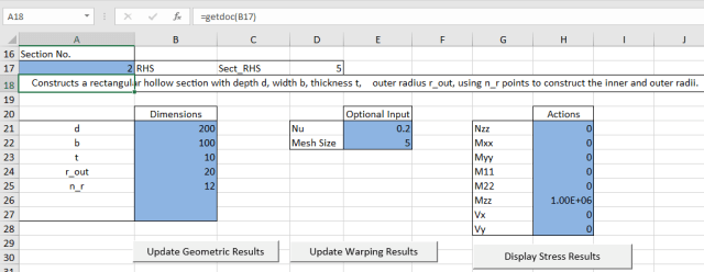Section Properties with MeshPY, including torsion and warping | Newton ...