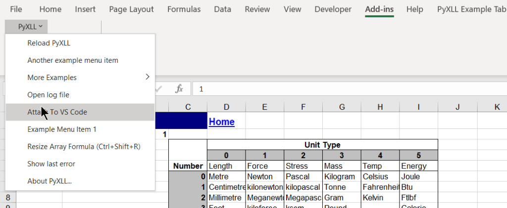 Stepping through Python code called from Excel | Newton Excel Bach, not ...