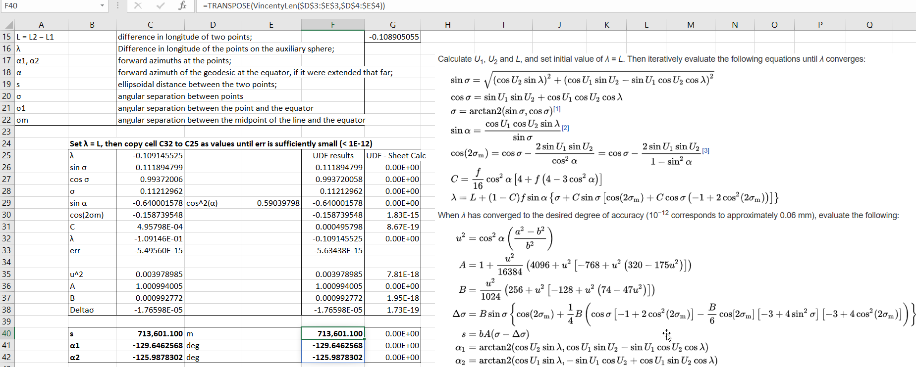 Spherical Geometry and Vincenty’s Formulae | Newton Excel Bach, not ...