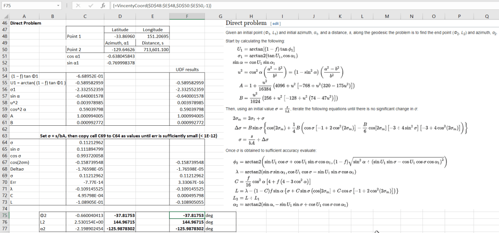 Spherical Geometry and Vincenty’s Formulae | Newton Excel Bach, not ...