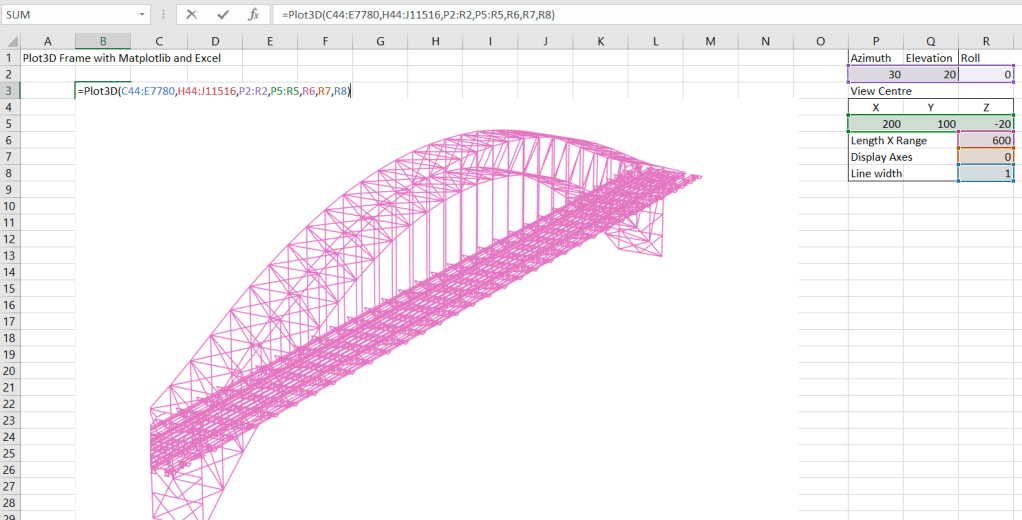 3D Matplotlib Plots in Excel | Newton Excel Bach, not (just) an Excel Blog